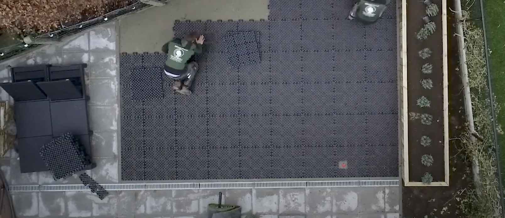 Artificial Grass Drainage Grid | Black | 580 x 580 x 30mm (0.34m2 ...