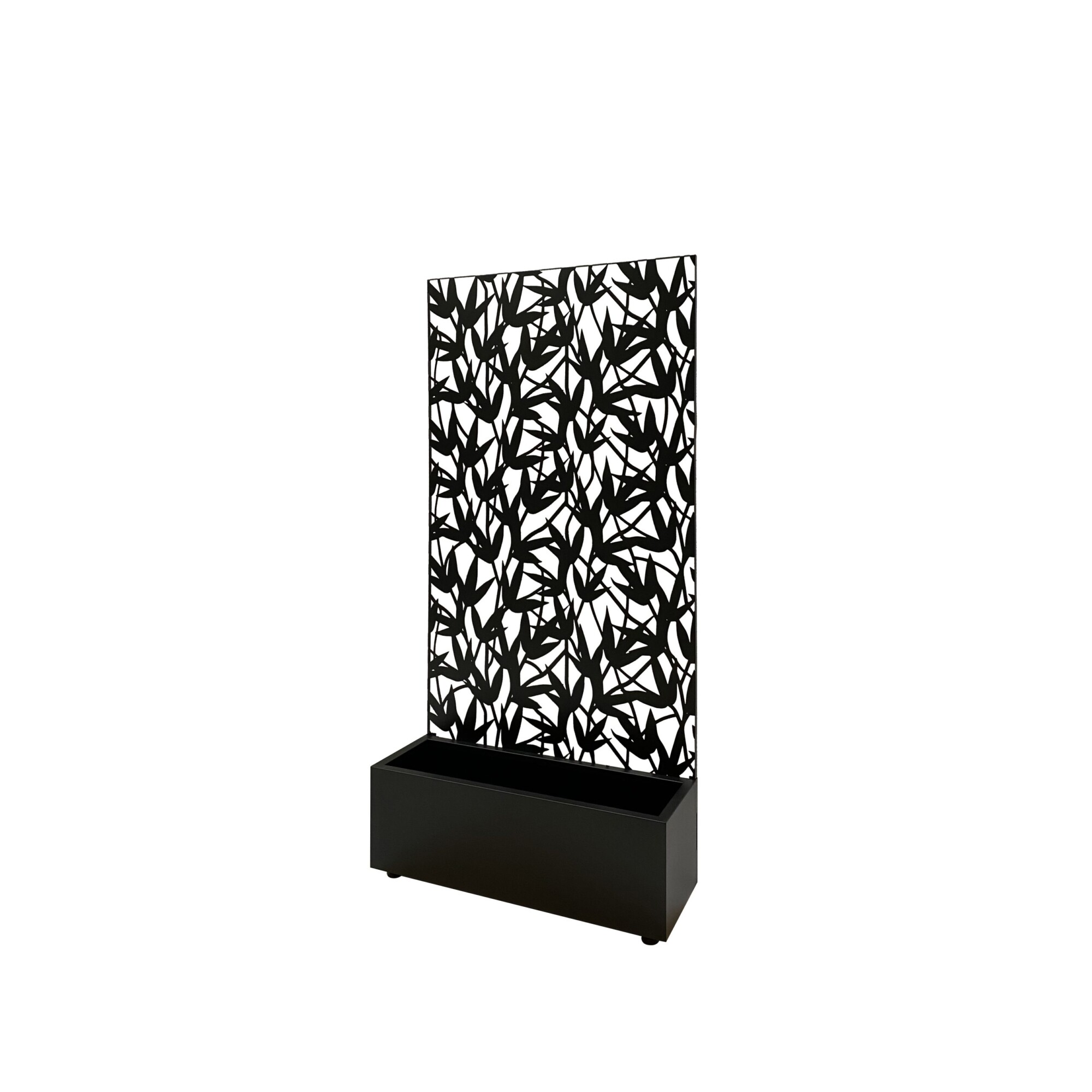 Buy Black Metal Garden Screen Planter - BAMBOO Design