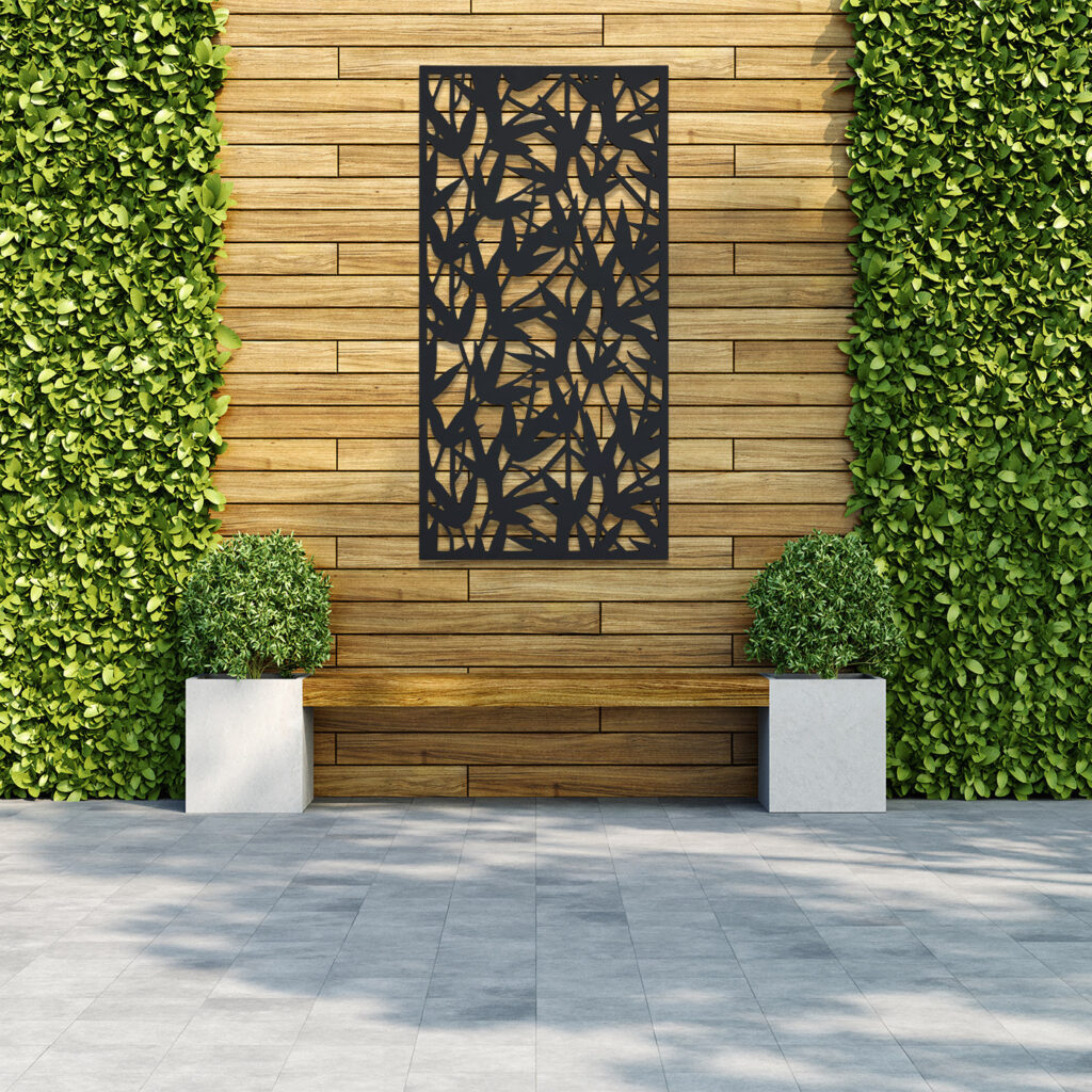 BAMBOO GARDEN SCREEN | BLACK COMPOSITE | 900 X 1800MM (3FT X 6FT) - Screens by CORE - CORE