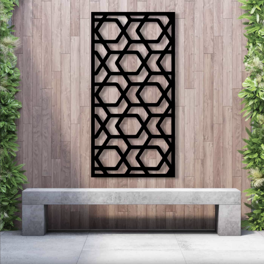 HIVE GARDEN SCREEN | BLACK COMPOSITE | 900 X 1800MM (3FT X 6FT) - Screens by CORE - CORE