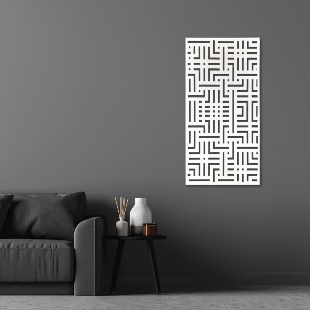 LABYRINTH GARDEN SCREEN | WHITE COMPOSITE | 600 X 1200MM (2FT X 4FT ...