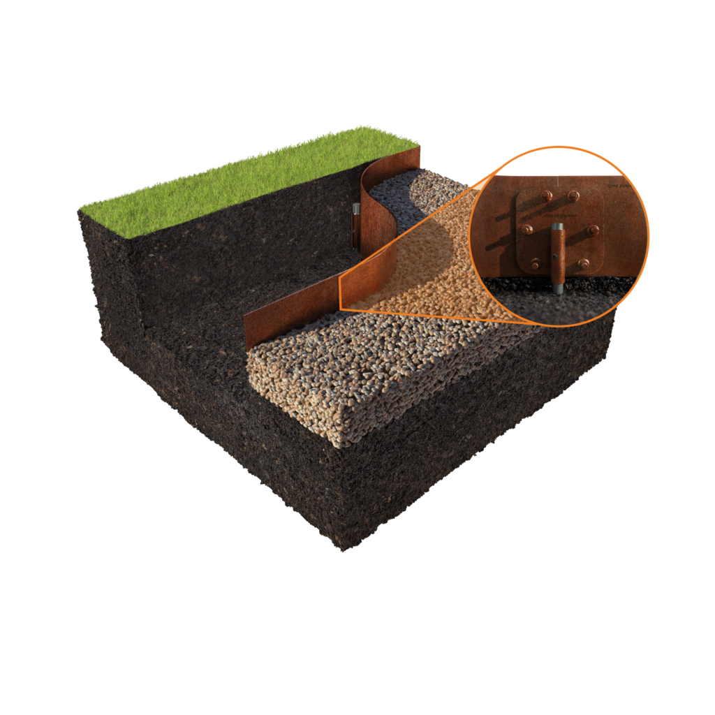 Heavy Duty Landscape Edging | Steel | CORE DATUM EDGE